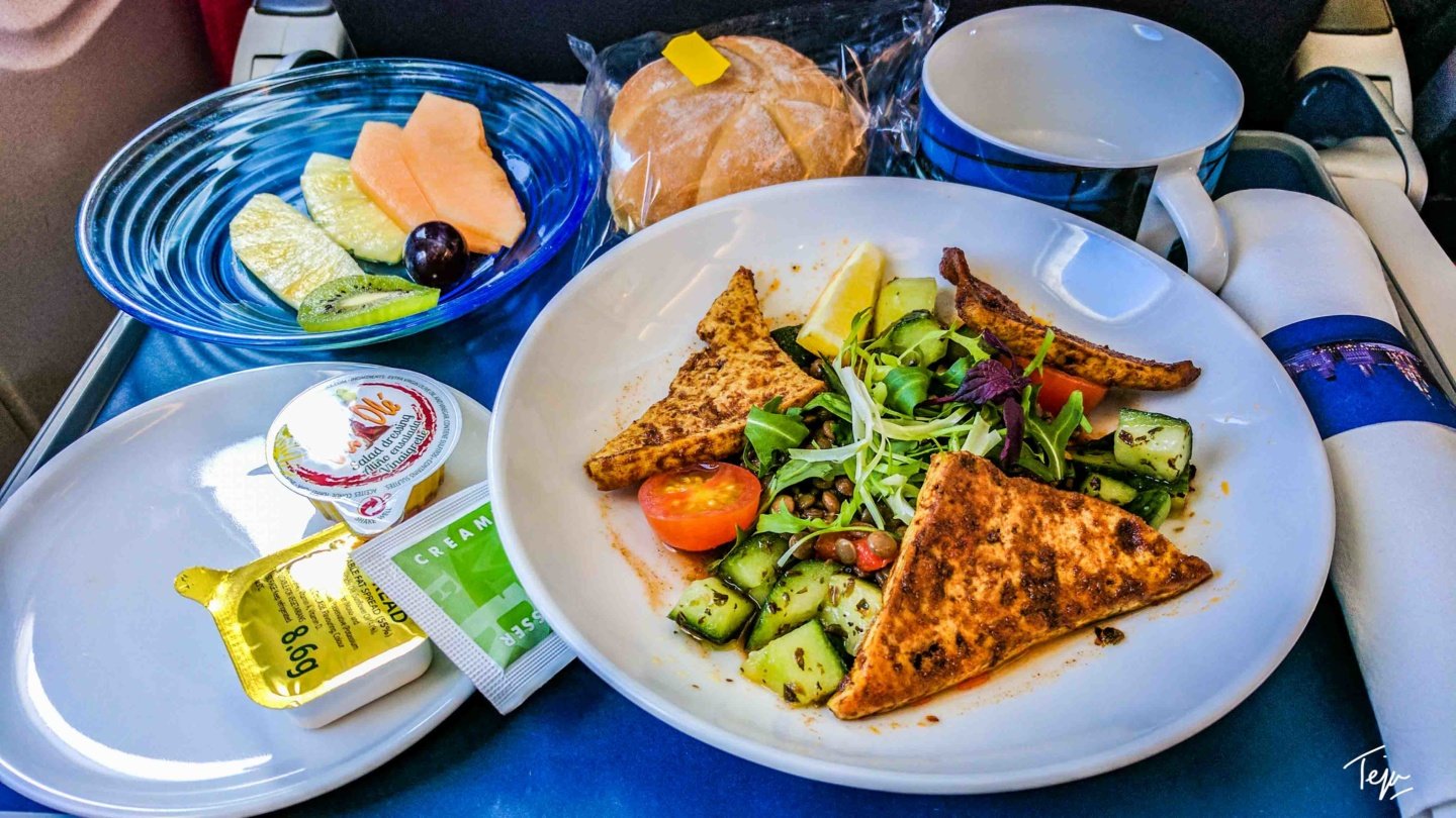 In-flight Dining Review: British Airways Club World IAH-FCO-IAH